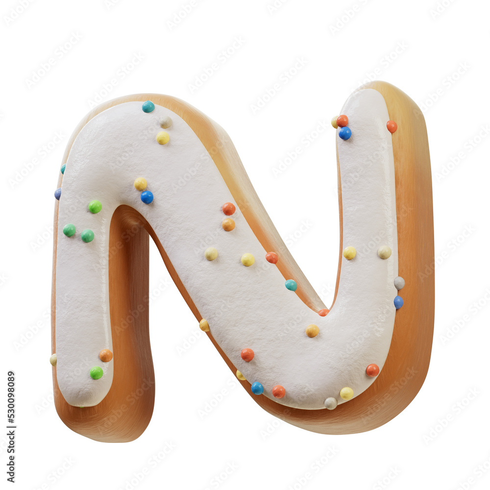 Transparent Backgrounds Mock-up.3D illustration of White Cream Donut ...