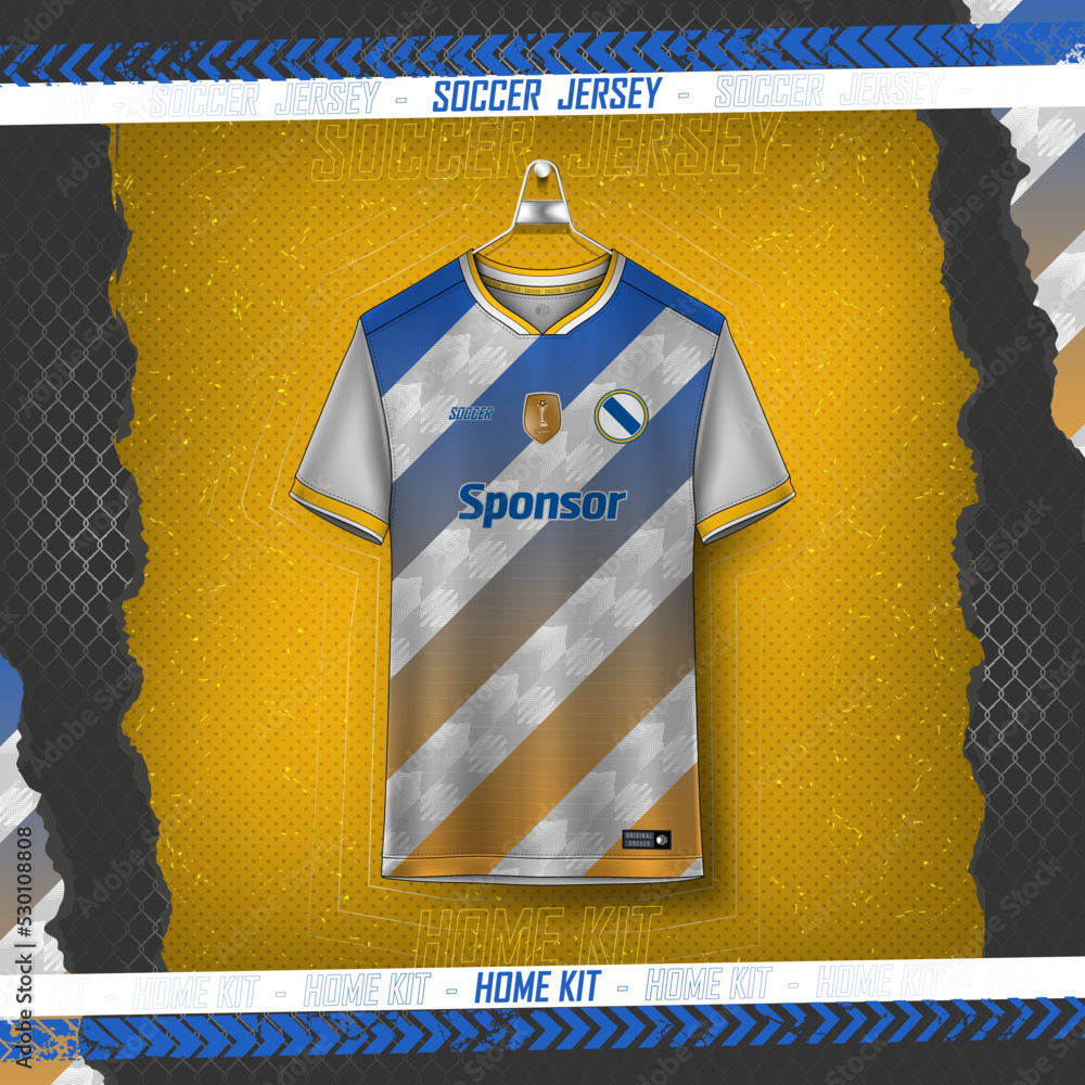 Soccer jersey design for sublimation, sport t shirt design Stock Vector ...