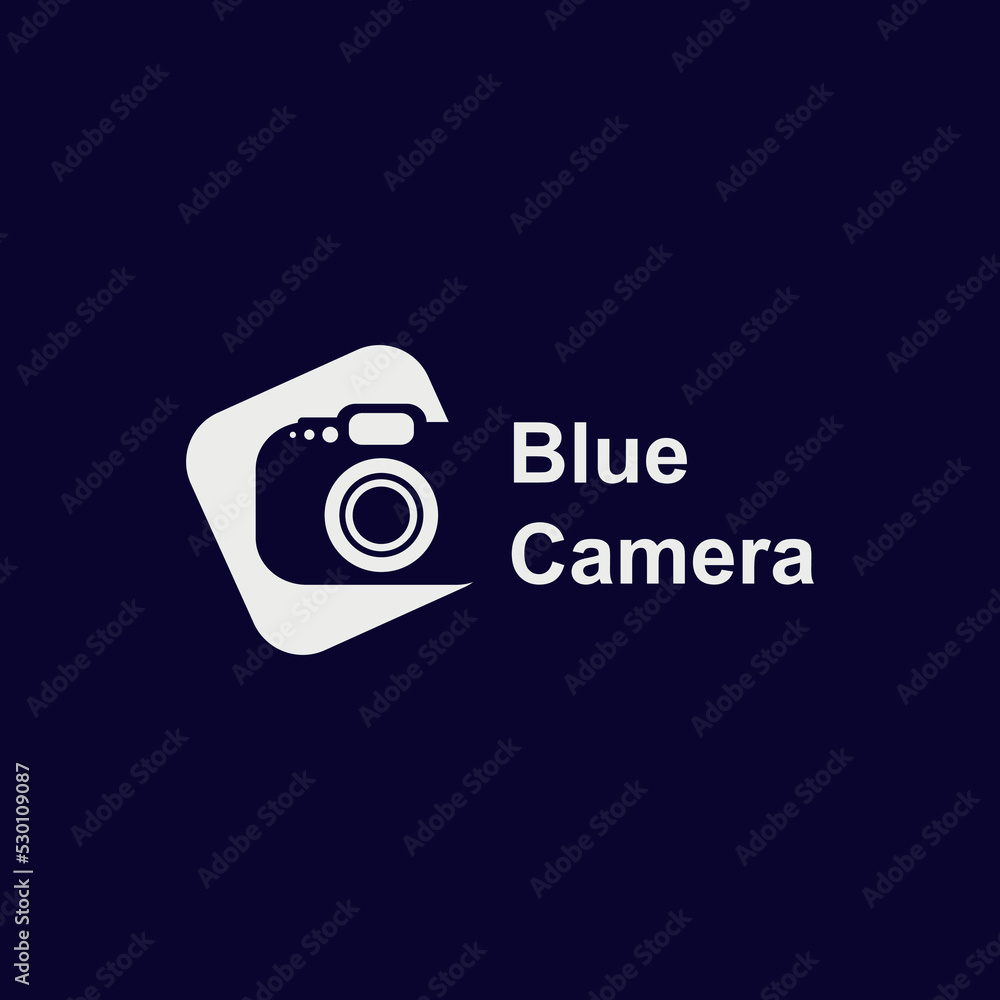camera logo design with a name that matches the shape and color Stock ...