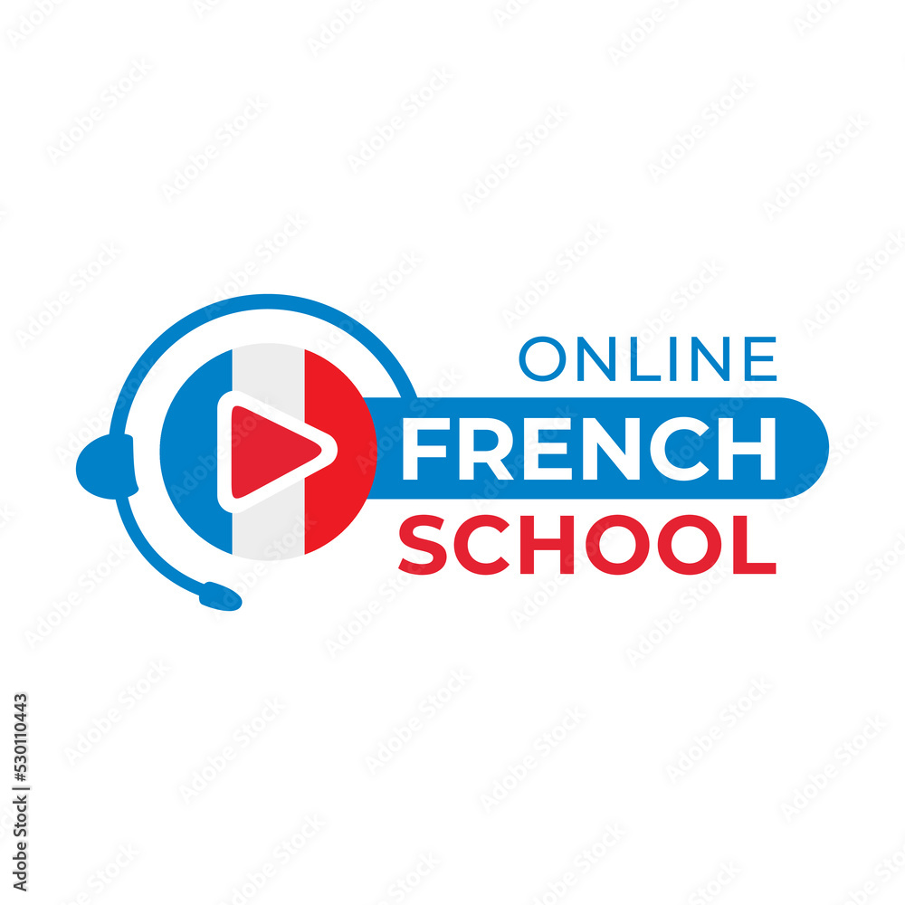 Vector logo of the French language school Stock Vector | Adobe Stock