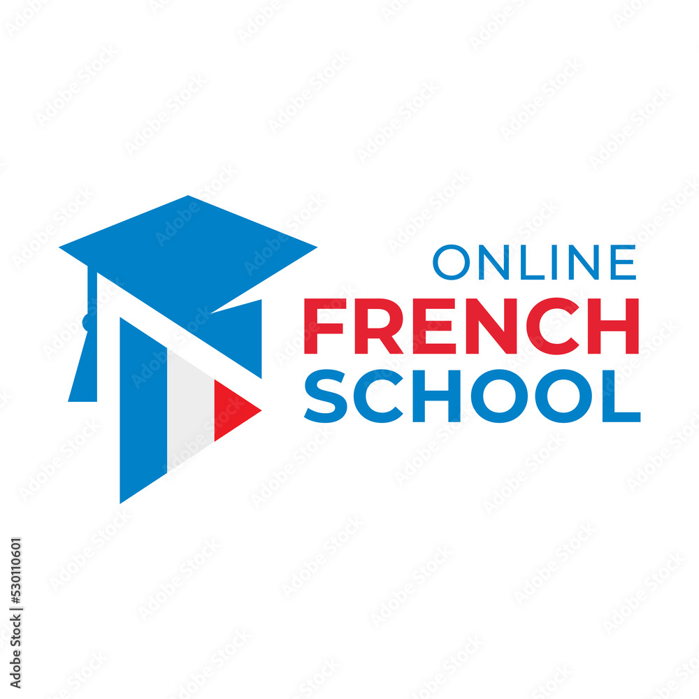 Vector logo of the French language school Stock Vector | Adobe Stock