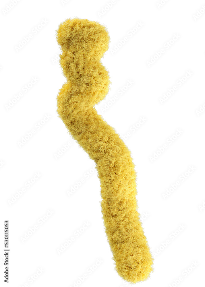 3d rendering fluffy yellow abstract png shape isolated on transparent ...