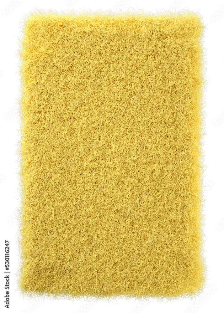 3d rendering fluffy yellow abstract png shape isolated on transparent ...