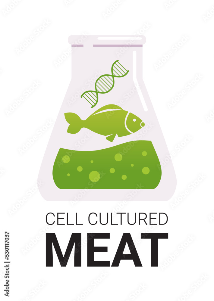 cultured meat in test tube made from fish cells artificial lab grown ...