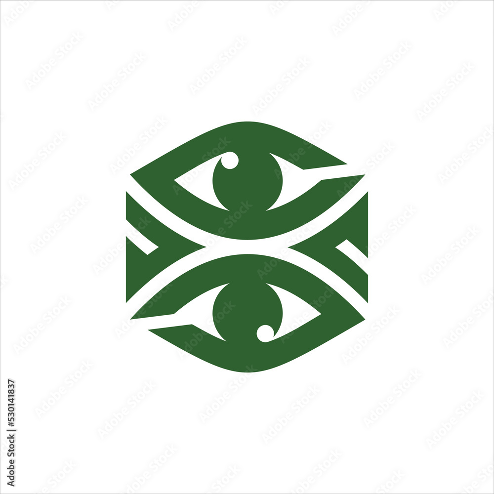 letter c logo vector eye template Stock Vector | Adobe Stock