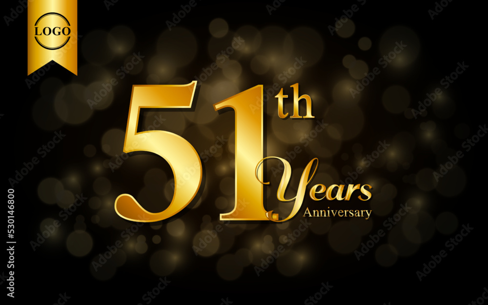 51th anniversary template design. for booklet, leaflet, magazine ...