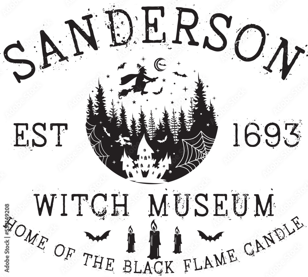 Sanderson Witch Museum, Halloween Truck, Happy Halloween, Vector ... Sanderson Witch Museum, Halloween Truck, Happy Halloween, Vector ...