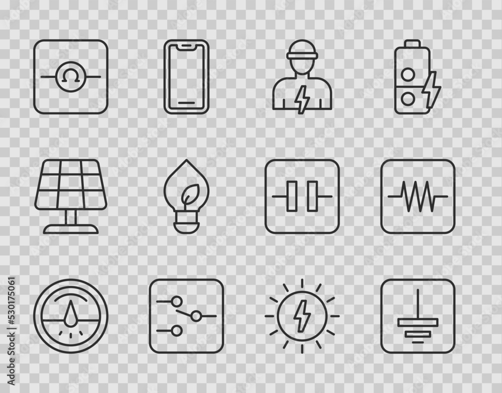 Set line Electric meter, Electrical symbol ground, Electrician, Switch ...