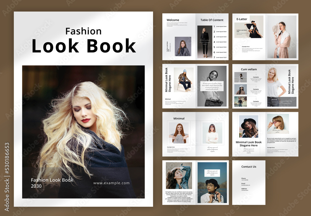 Fashion Look Book Stock Template | Adobe Stock