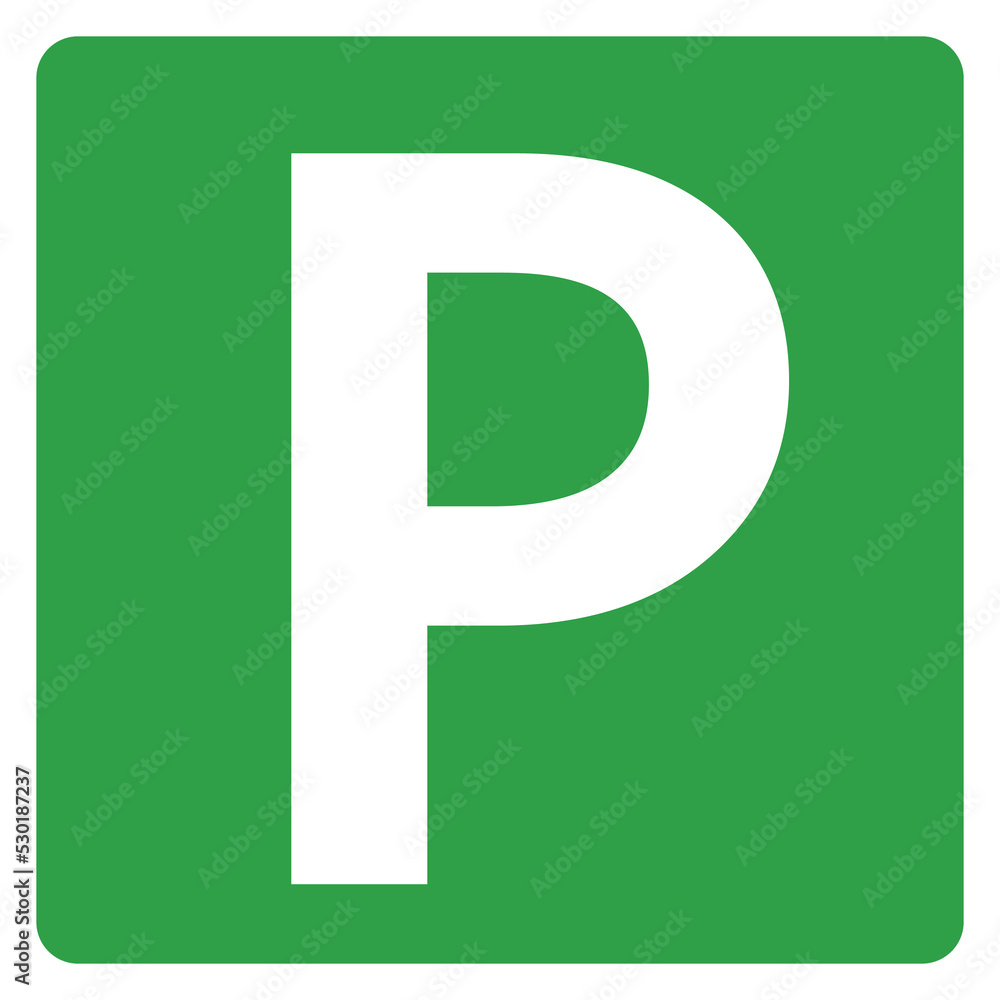 Parking Symbol Sign,Vector Illustration, Isolate On White Background ...