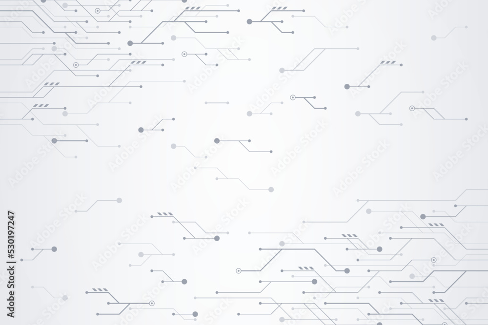 Futuristic gray technology background, electronic motherboard, abstract ...