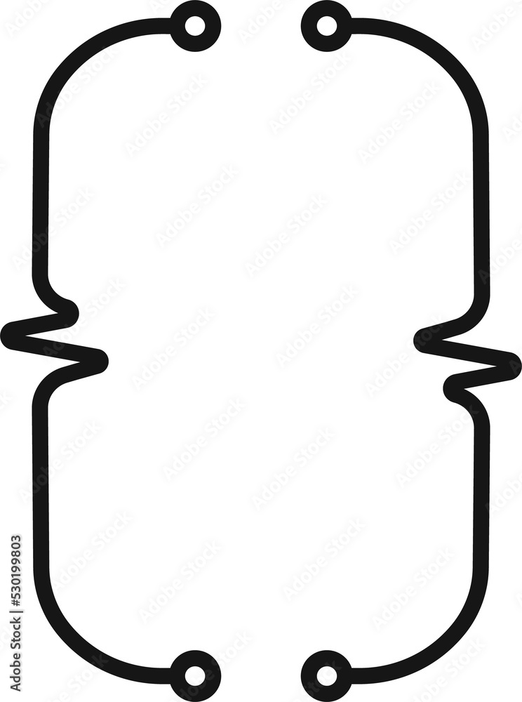 Quote box frame isolated text bracket parenthesis Stock Illustration ...