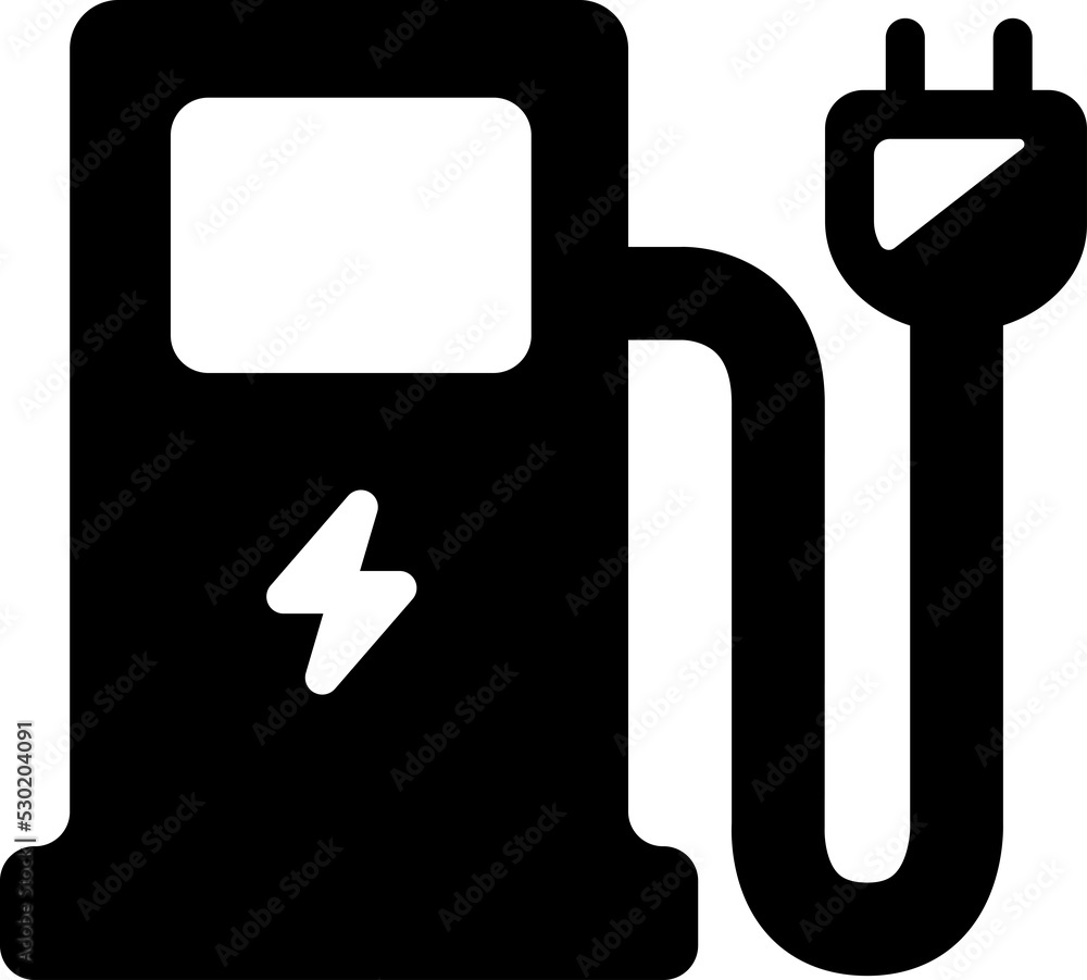 charging station (electric vehicle ) icon / png Stock Illustration ...