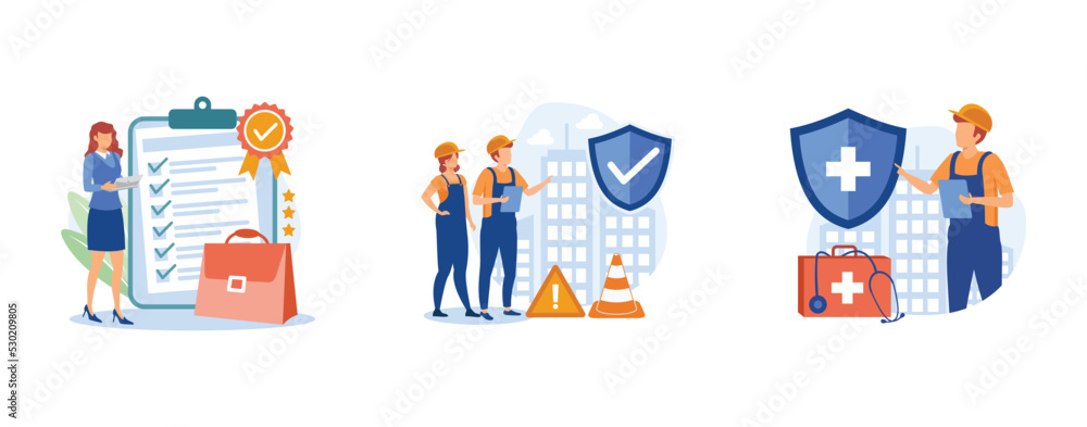 Working environment. Quality work, workplace safety, occupational ...