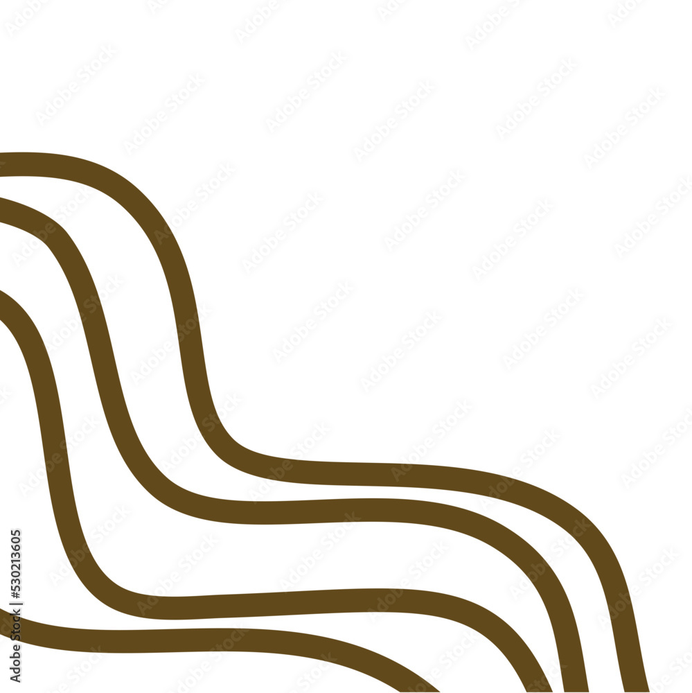 Abstract line aesthetic corner border Stock Vector | Adobe Stock