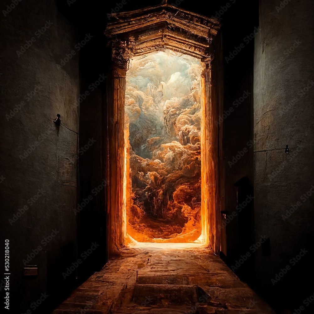Portal into the abyss. Cinematic, Dramatic, 3-Dimensional, Angry ...