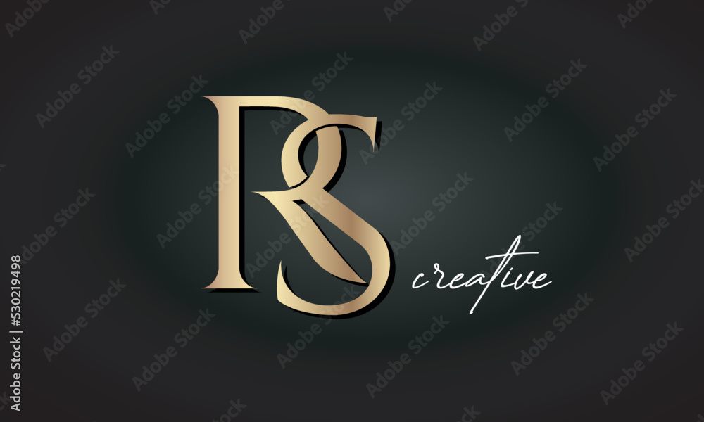 RS letters luxury jewellery fashion brand monogram, creative premium ...
