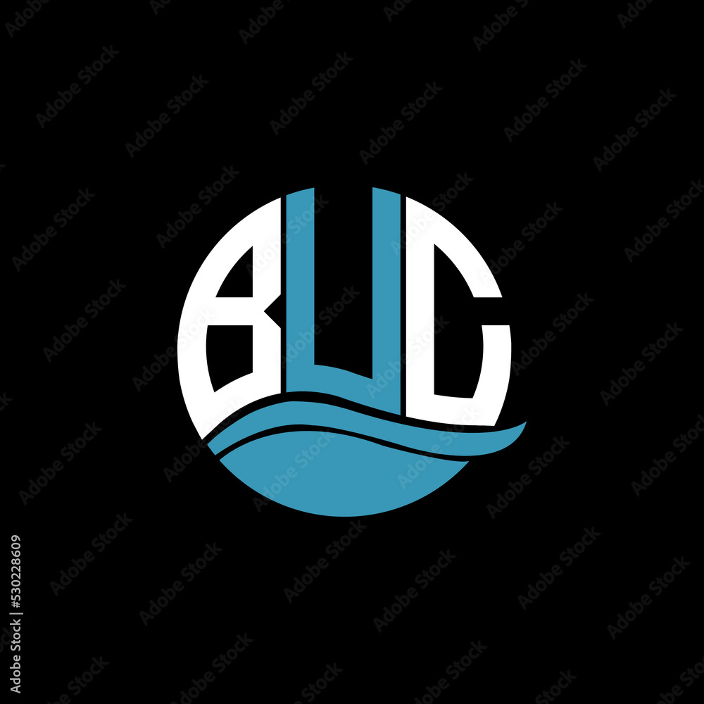 BUC logo monogram isolated on circle element design template, BUC ...