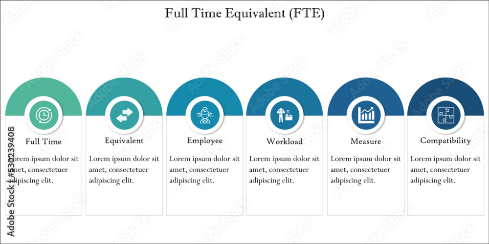 FTE Acronym - Full Time Equivalent. Uses of FTE with Icons in an ...
