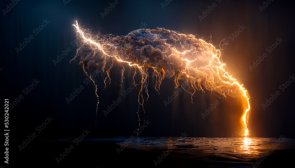Abstract Lightning Storm