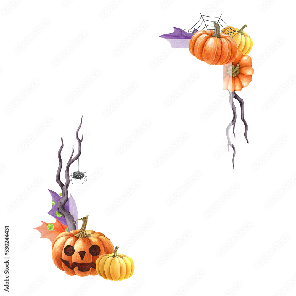 Halloween Corner Border Clipart