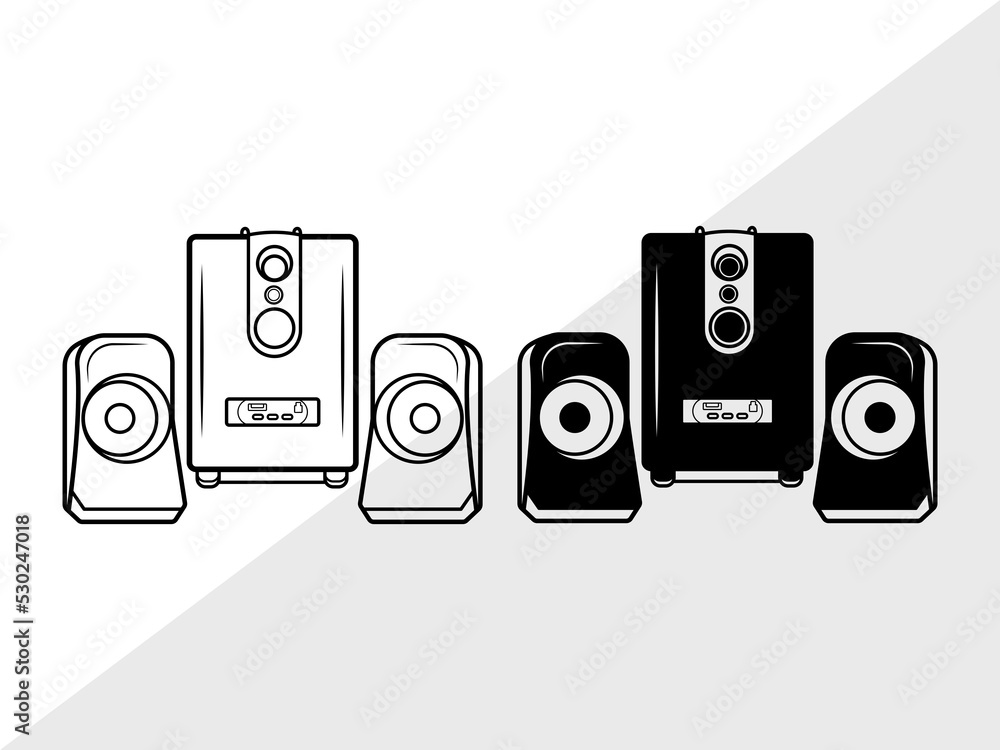 Sound Box SVG, Speaker Box Svg, Speaker Boombox Svg, Speaker Svg, Music ...