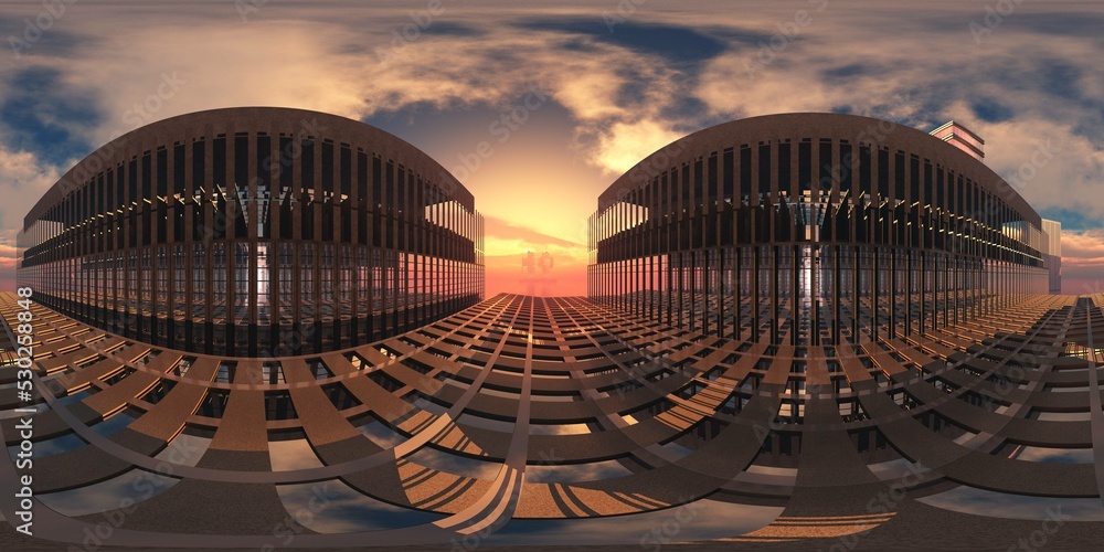 Production room. HDRI . equidistant projection. Spherical panorama ...