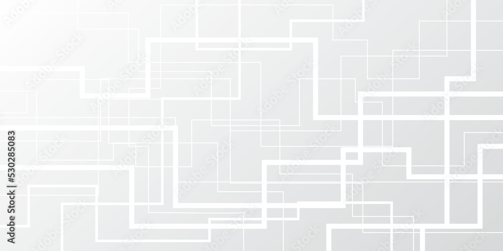 Modern white abstract technology background design vector illustration ...
