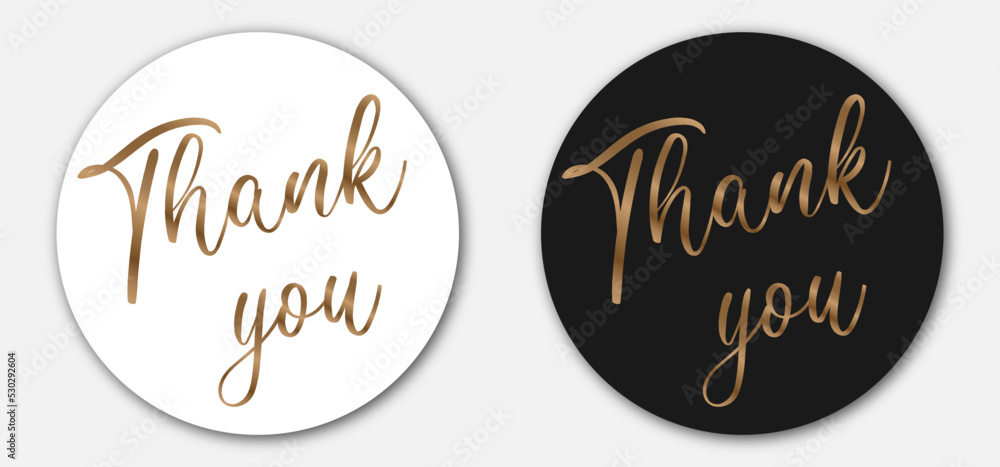 Thank you sign icon. Customer service symbol. vector thank you ...