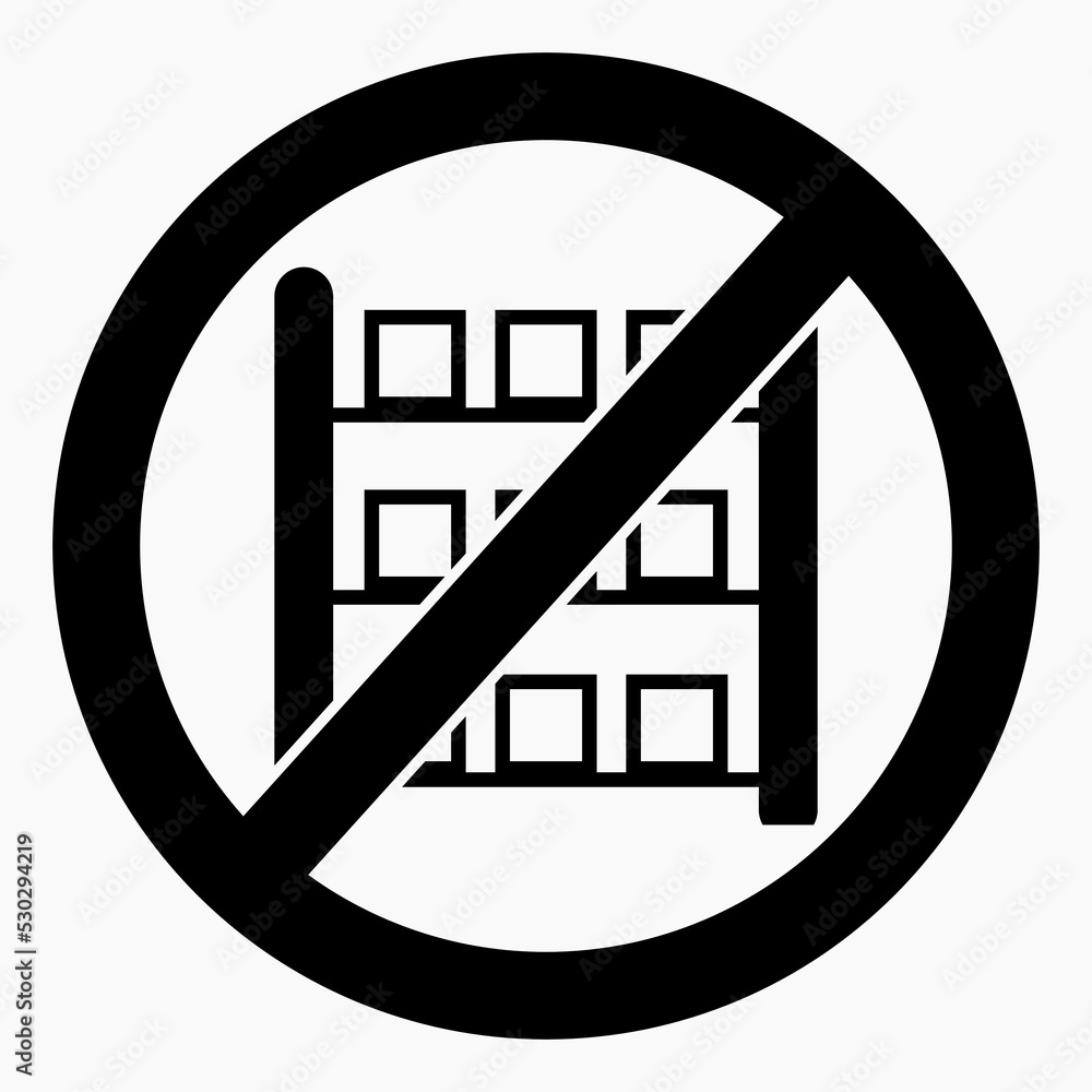 No stock icon. Do not put on shelves. No shelves. Do not use the ...