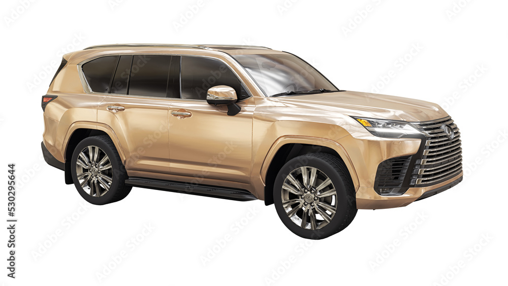 Dallas. USA. September 13, 2022. Lexus LX600 2022 on a transparent ...