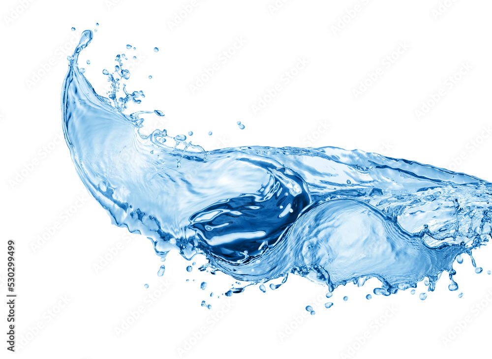 Water splash, water splash isolated on white background, water Stock ...