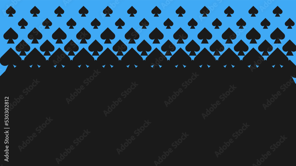 Black spade pattern wallpaper with a light brown background that gets ...