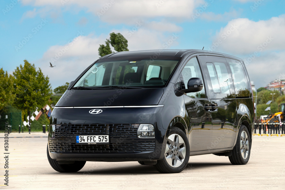 Hyundai Staria is a 5-door van manufactured by Hyundai. Stock Photo ...