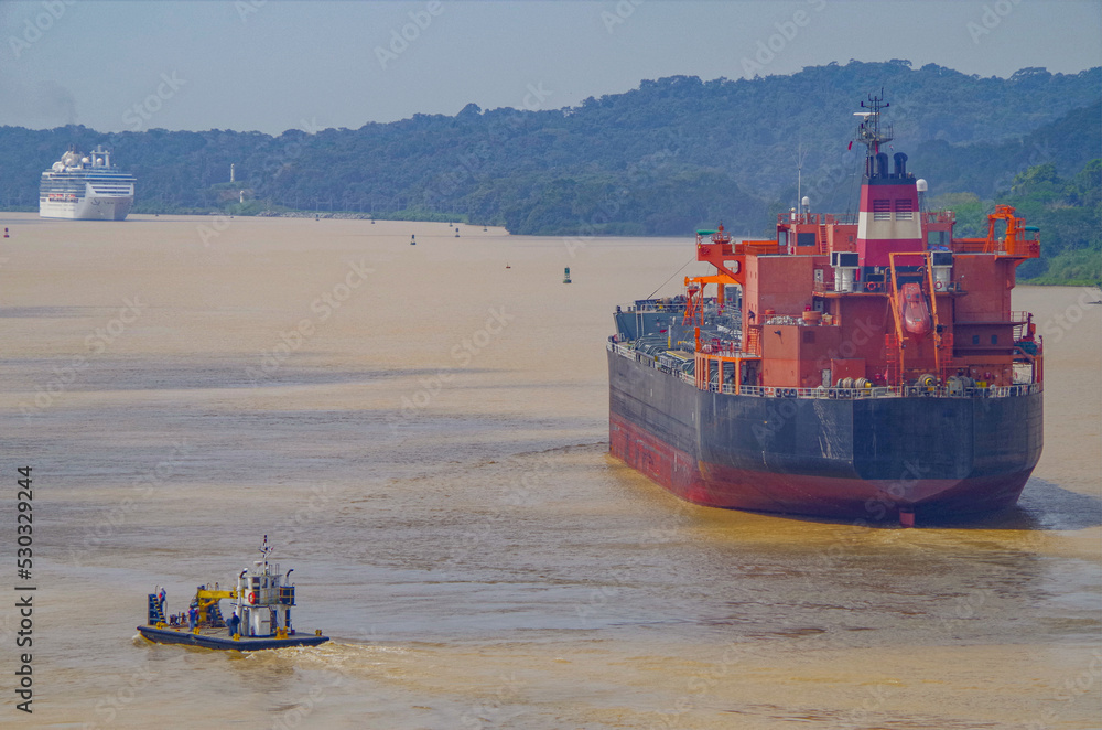 Princess Kreuzfahrtschiff Coral fahren durch Gatunsee im Panama Kanal ...