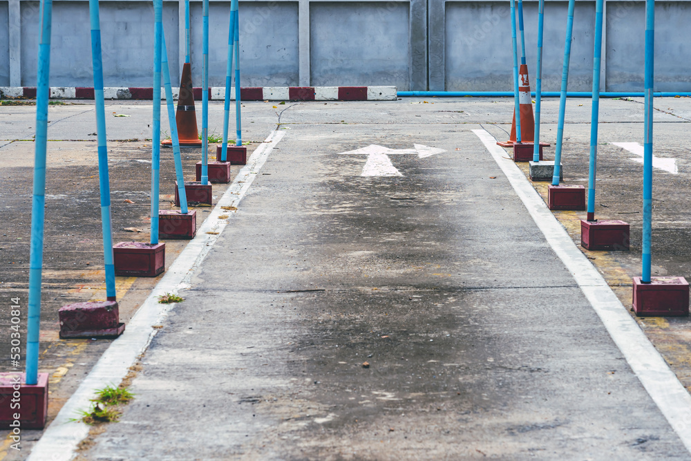 Driving test and training area with simulate test for driving license ... Driving test and training area with simulate test for driving license ...