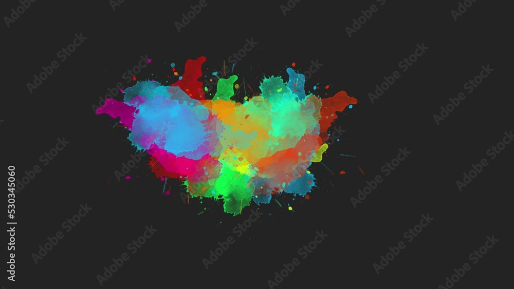 Video Stock ink slow motion transition reveal. Ink splash. Abstract ink ...