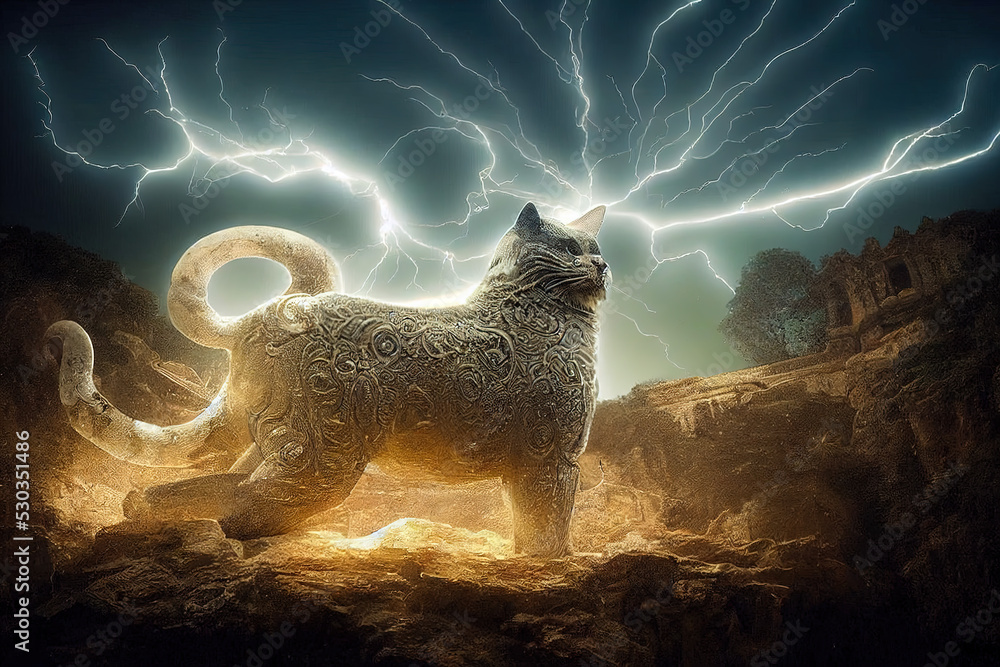 Clever and Beautiful Cat. Patterned cats. Character Design. Concept Art ...