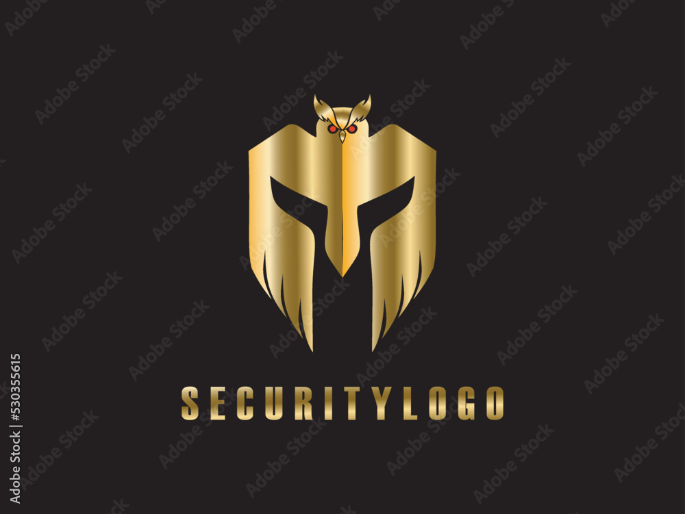 Security company logo. SPARTAN helmet and the owl logo concepts. Stock ...