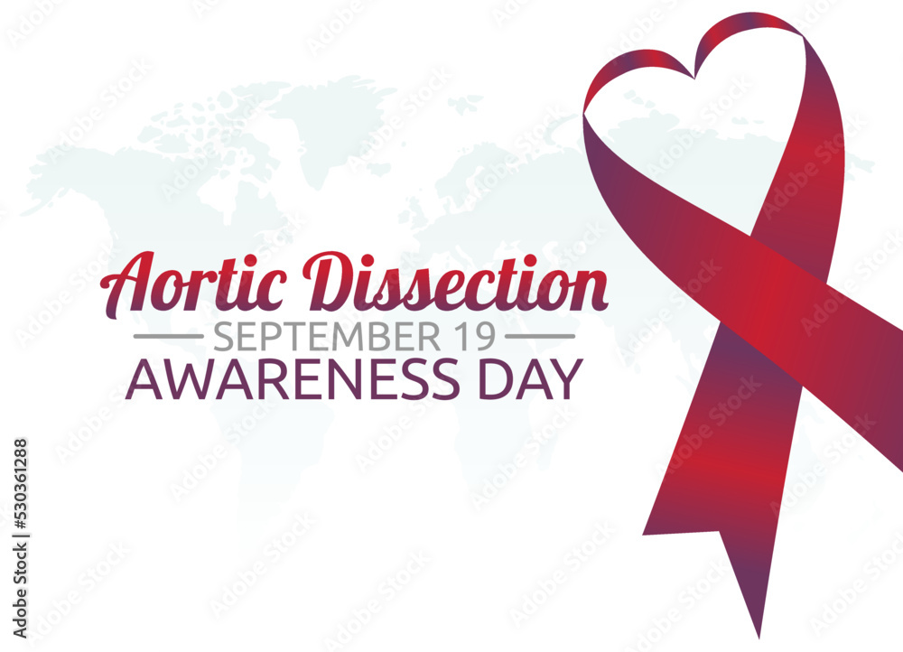 Poster vector graphic of aortic dissection awareness day good for ...