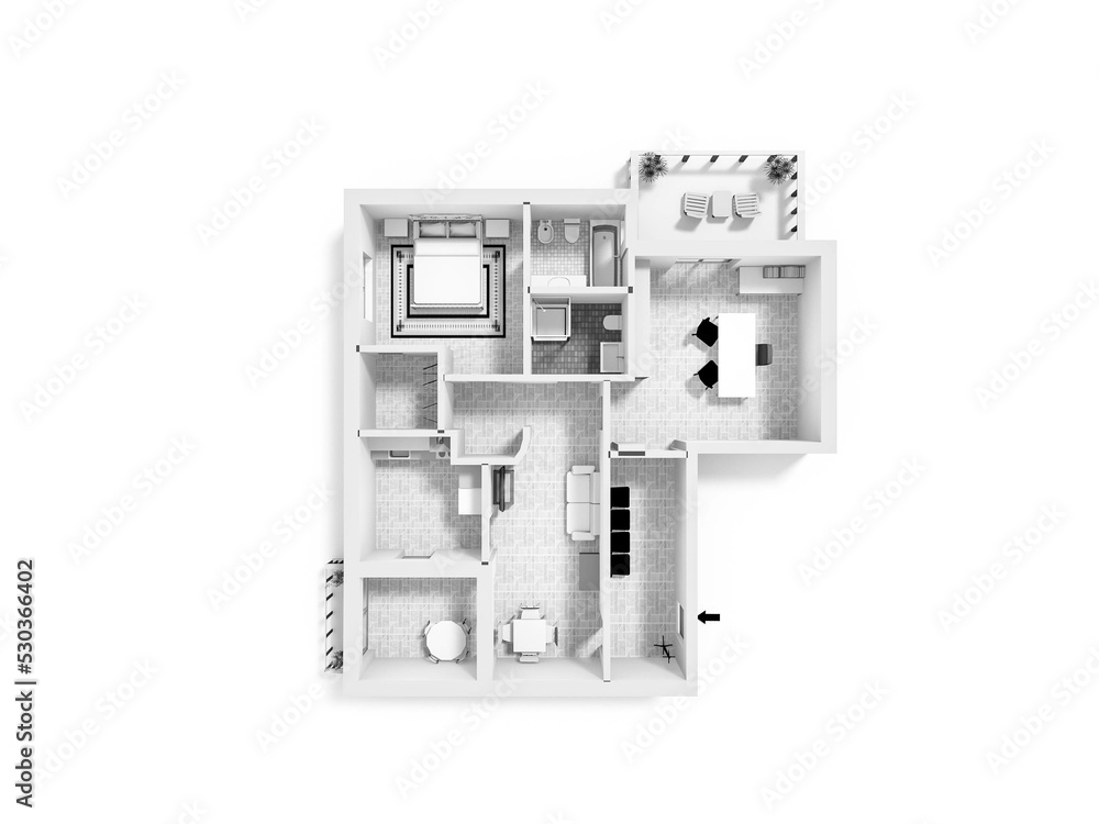 2d floor plan illustration. 3d Floor plan. Floorplans. Home floor plan ...