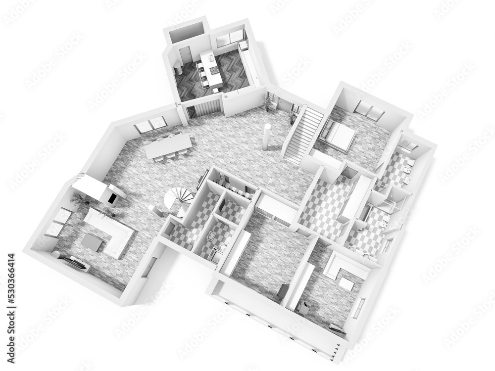2d floor plan illustration. 3d Floor plan. Floorplans. Home floor plan ...