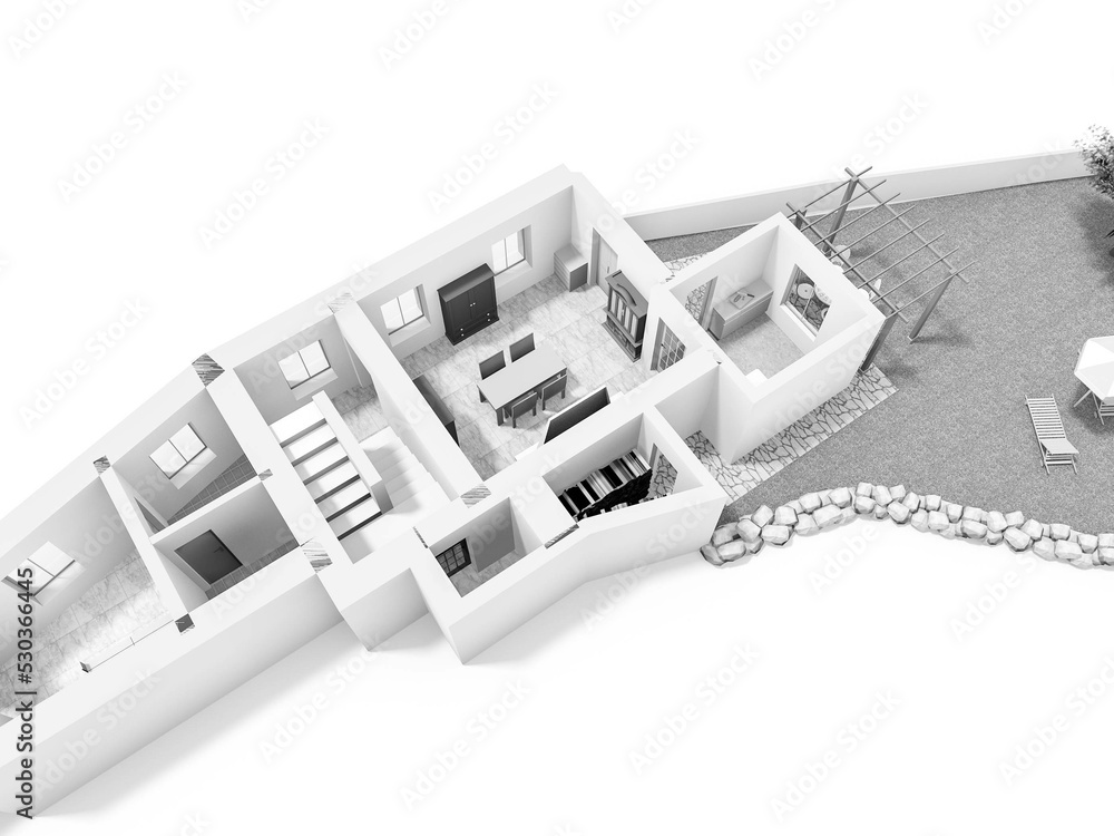 2d floor plan illustration. 3d Floor plan. Floorplans. Home floor plan ...