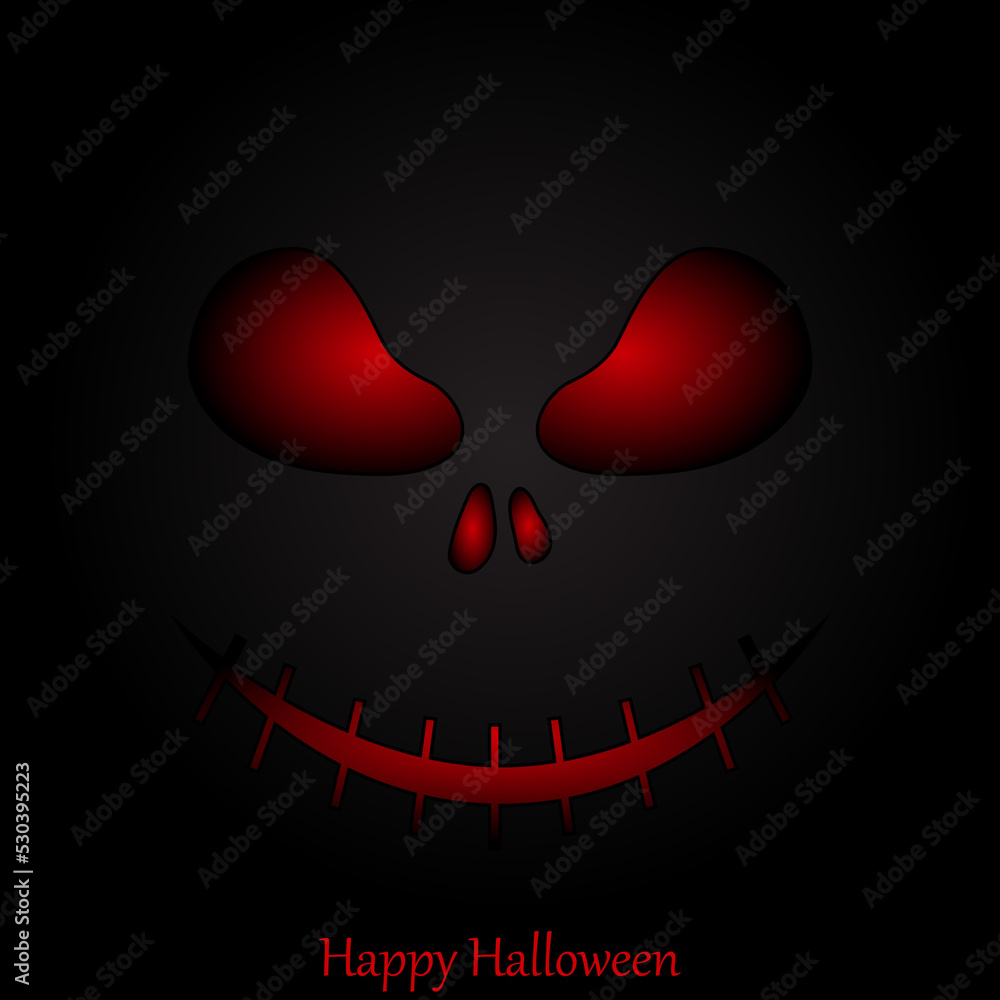 Halloween mask background. Scary red eyes. Design for banner, poster ...