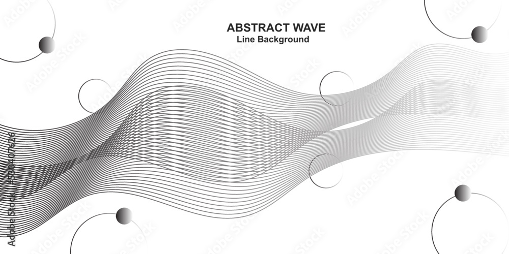 Abstract modern colorful wavy stylized lines background. blending ...
