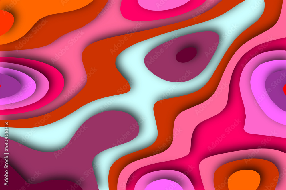 Abstract modern colorful paper cut shapes background. You can use ...