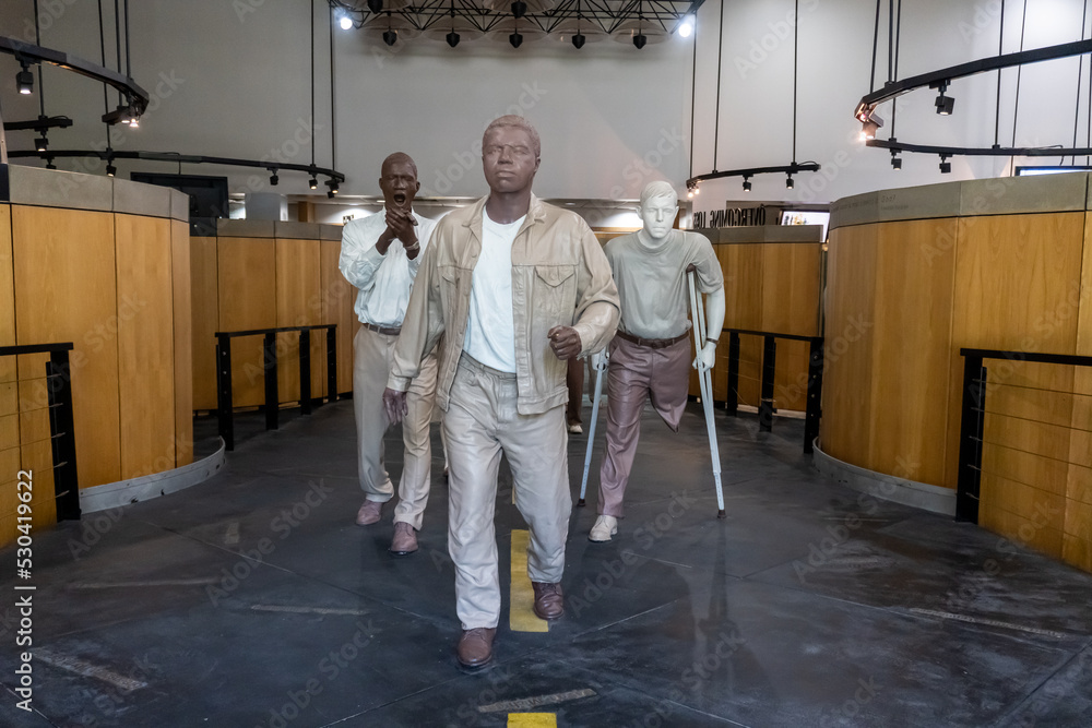 Statues at Martin Luther King Jr. National Historical Park in Atlanta ...