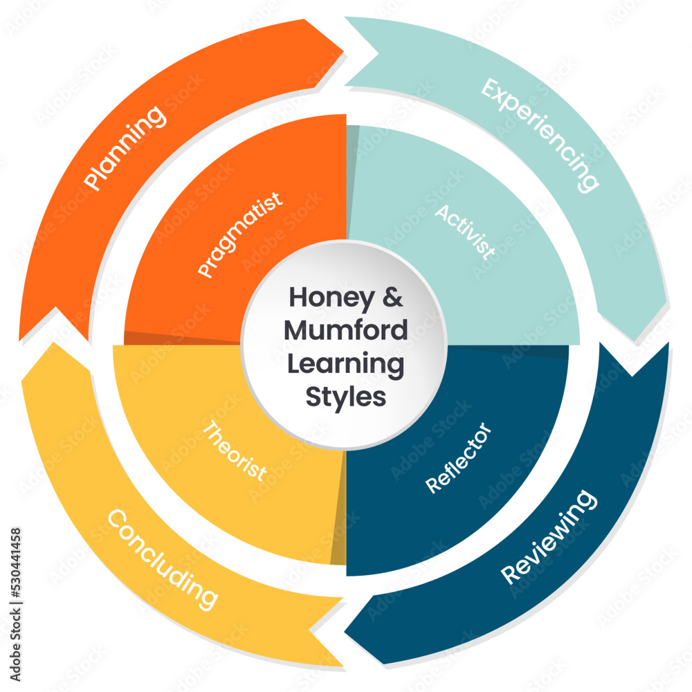 Honey and Mumford Learning Styles Model infographic vector Stock Vector ... Honey and Mumford Learning Styles Model infographic vector Stock Vector ...