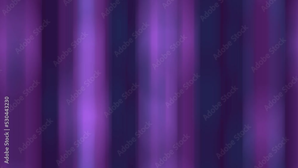 Deep purple gradient background. Colorful vertical stripes move to the ...