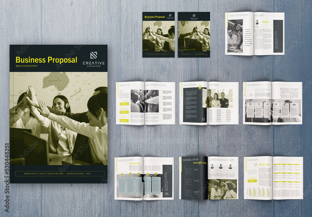 Creative Business Proposal Layout Stock Template | Adobe Stock